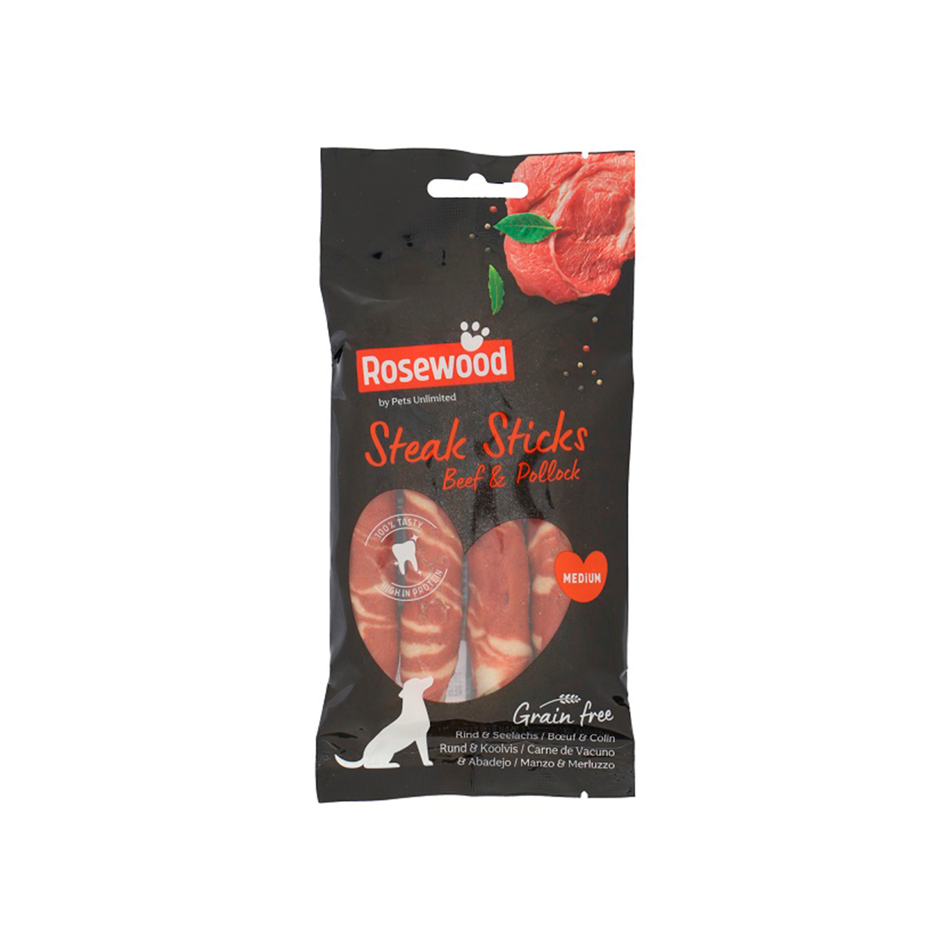 Kandovet - Rosewood steak sticks beef M 90G